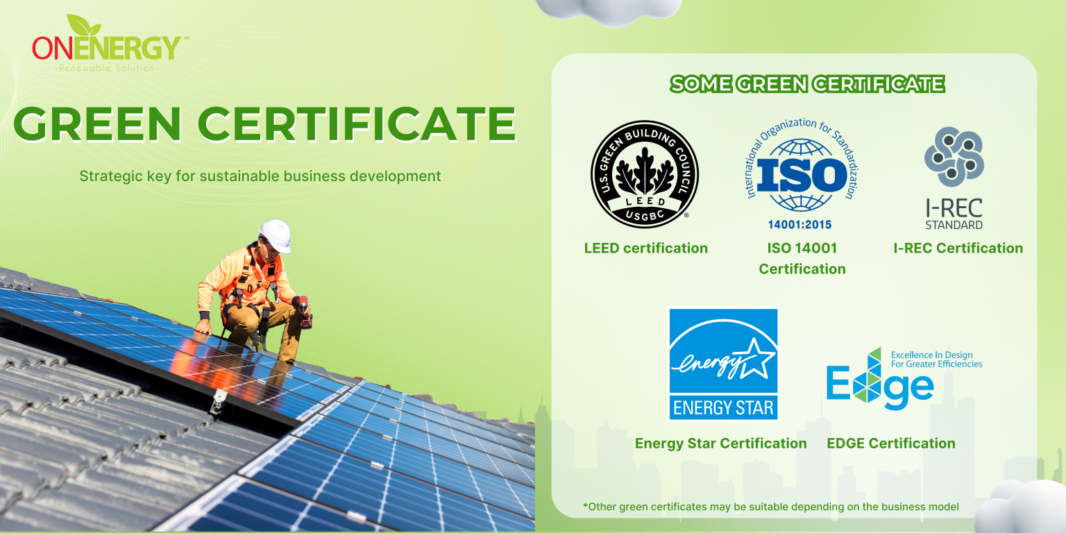 GREEN CERTIFICATES: A STRATEGIC KEY FOR SUSTAINABLE BUSINESS ...